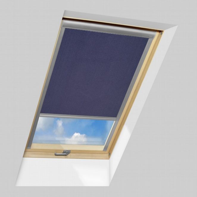 Roleta e brendshme – blu per dritare per kulm 66x118 cm
