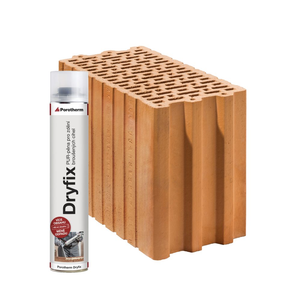 Përgatitja e lidhjes tip-T me ngjitës extra DryFix dhe tulla Porotherm ...